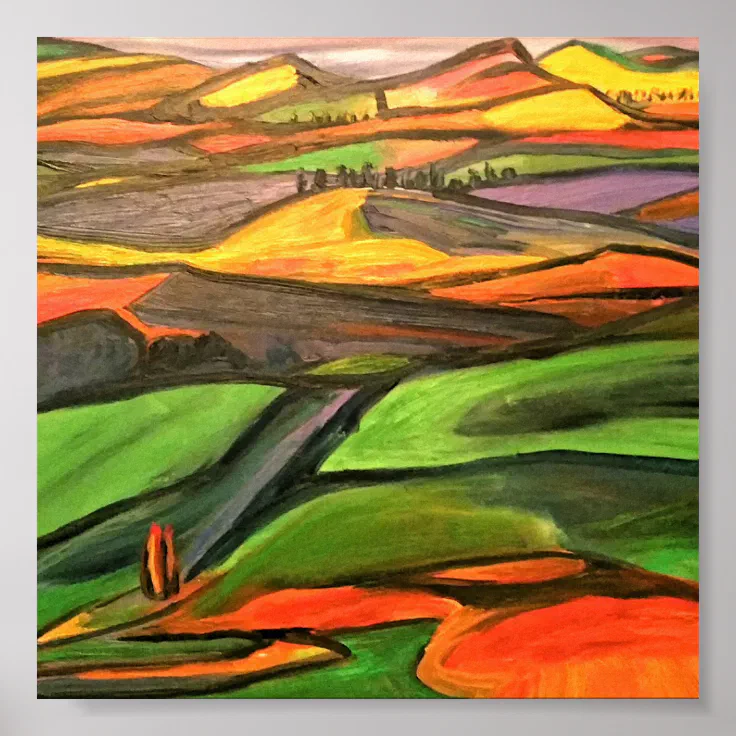 Landscape 6x6 poster | Zazzle