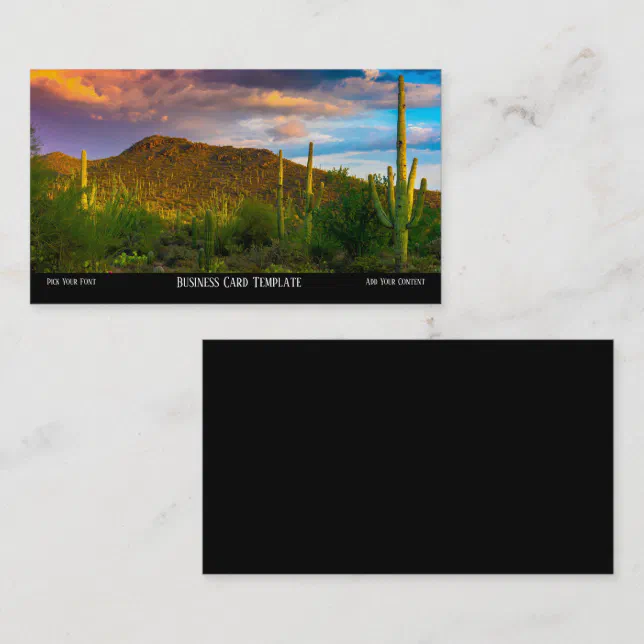 Landscape Arizona Desert Business Card | Zazzle