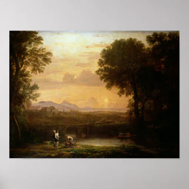 Landscape at Dusk Poster | Zazzle