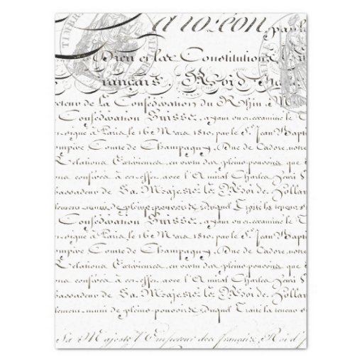 Landscape Bird Script Decoupage Paper | Zazzle