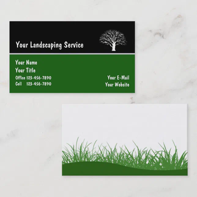 Landscape Business Cards_5 Business Card | Zazzle