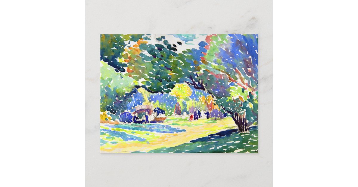 Landscape by Henri Edmond Cross Postcard | Zazzle