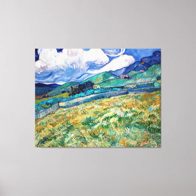 Landscape from Saint-Rémy by Vincent van Gogh 1889 Canvas Print | Zazzle