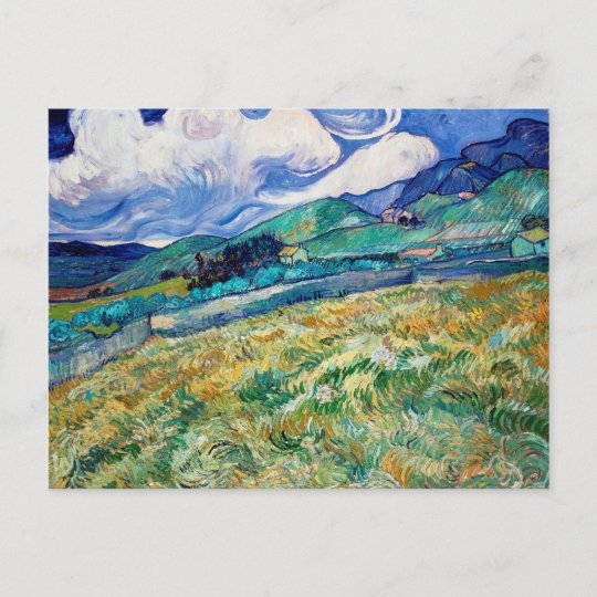 Landscape from Saint-Rémy by Vincent van Gogh 1889 Postcard | Zazzle.com