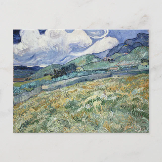 Landscape from Saint-Remy by Vincent Van Gogh Postcard | Zazzle