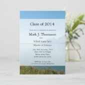Landscape lake photography graduation party invitation | Zazzle
