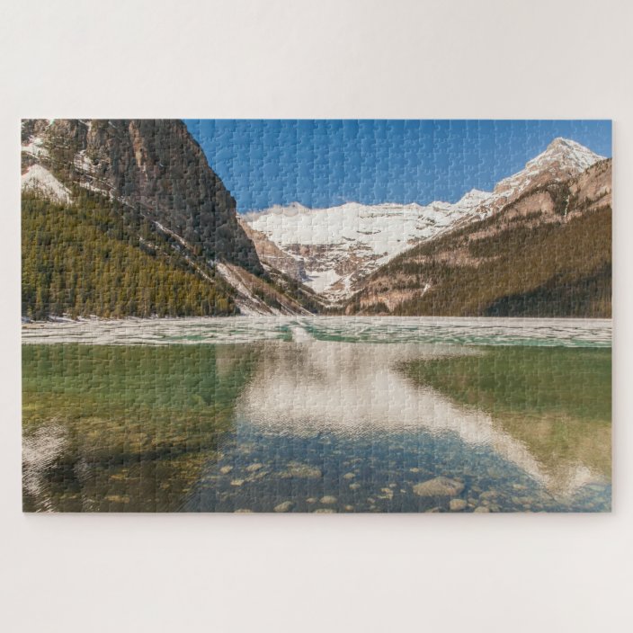 Landscape of Lake Louise, Alberta, Canada Jigsaw Puzzle | Zazzle