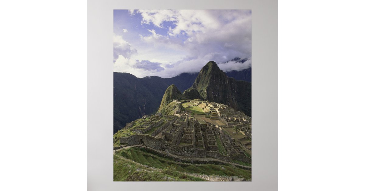 Landscape of Machu Picchu, Peru Poster | Zazzle