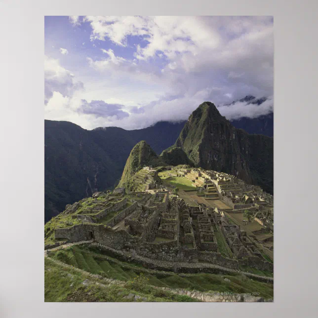 Landscape of Machu Picchu, Peru Poster | Zazzle
