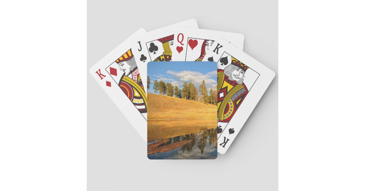 Landscape of Yellowstone Poker Cards | Zazzle