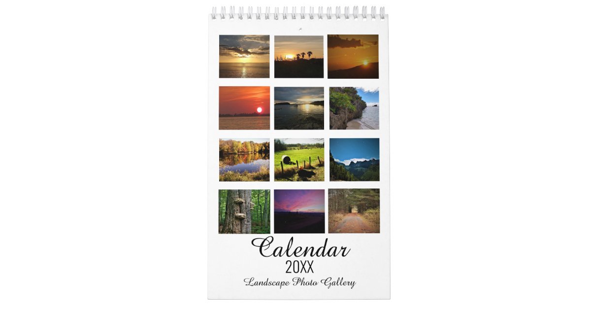 Landscape Photo Gallery Calendar | Zazzle