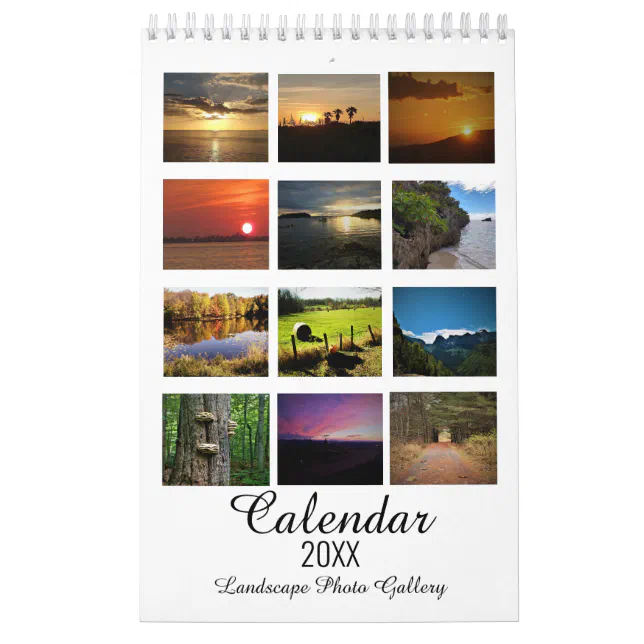 Landscape Photo Gallery Calendar | Zazzle