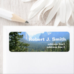 Landscape picture personal address labels. label | Zazzle