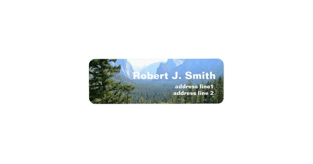 Landscape picture personal address labels. label | Zazzle