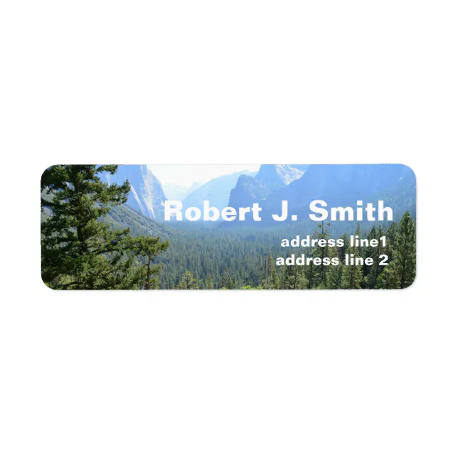 Landscape picture personal address labels. label | Zazzle