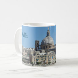 Landscape Scene of Valletta City in Malta Souvenir Coffee Mug | Zazzle