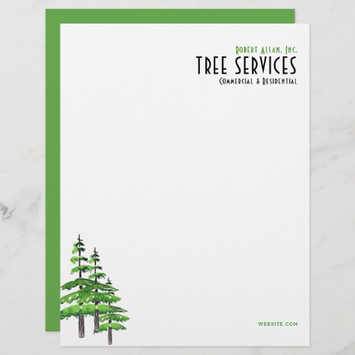 Landscape Tree Services Letterhead | Zazzle