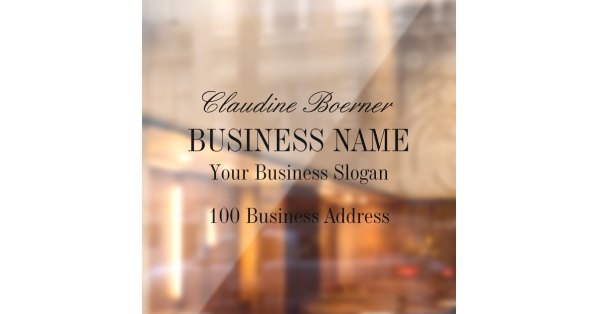 Landscape Window Decal Clings Business Home | Zazzle