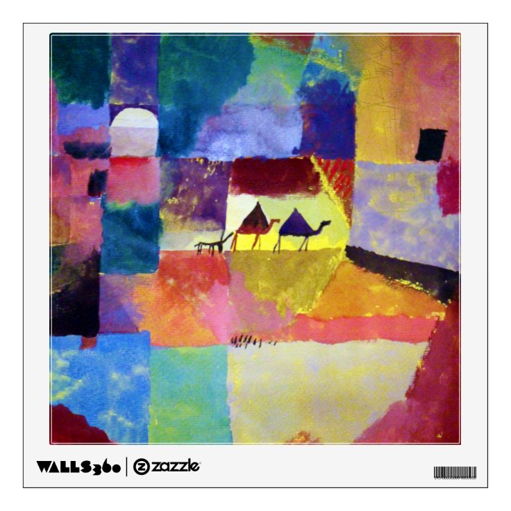 Landscape with Camels, Paul Klee Wall Decal | Zazzle