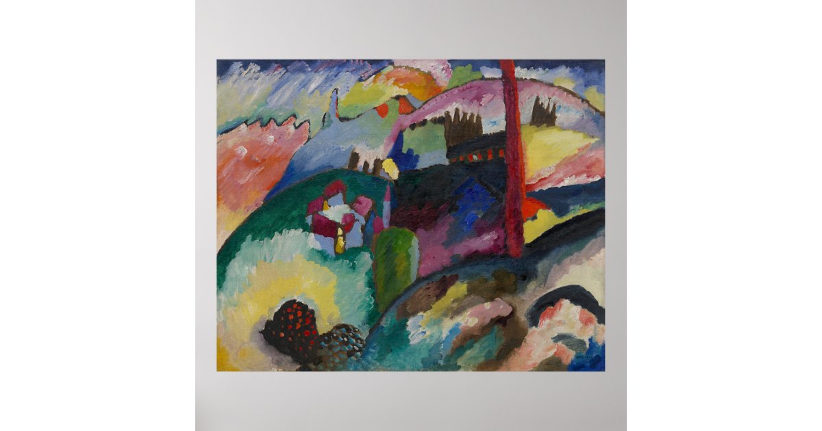 Landscape with Factory Chimney Poster | Zazzle