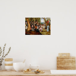 Landscape with St. John the Baptist Preaching Poster | Zazzle