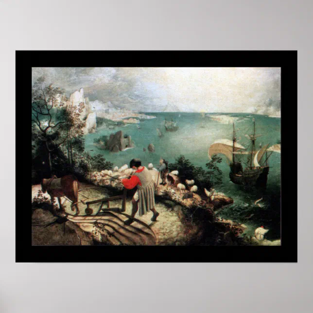 Landscape with the Fall of Icarus - 1558 Poster | Zazzle