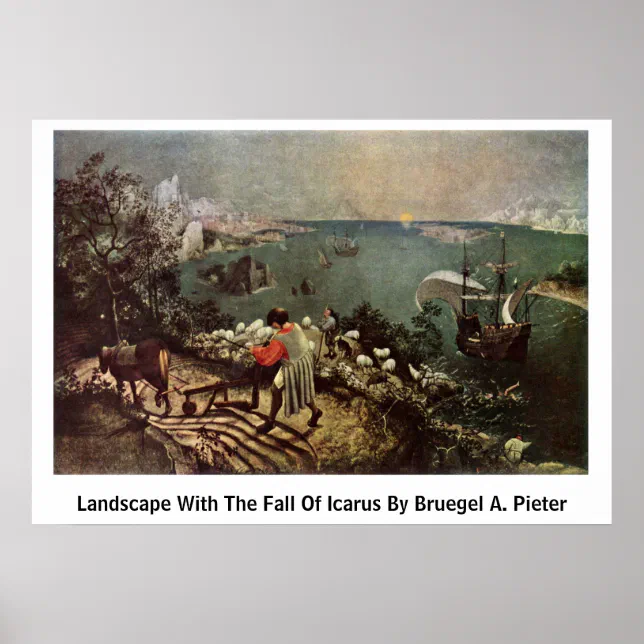 Landscape With The Fall Of Icarus By Bruegel A. Pi Poster | Zazzle