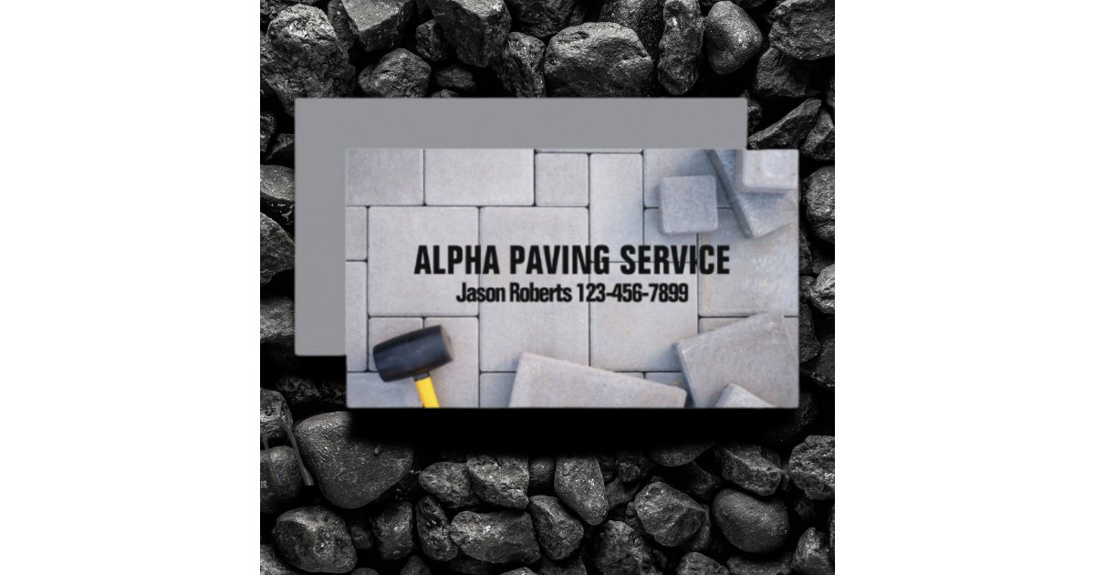 Landscaping Brick Paver Paving Stone Masonry Business Card | Zazzle
