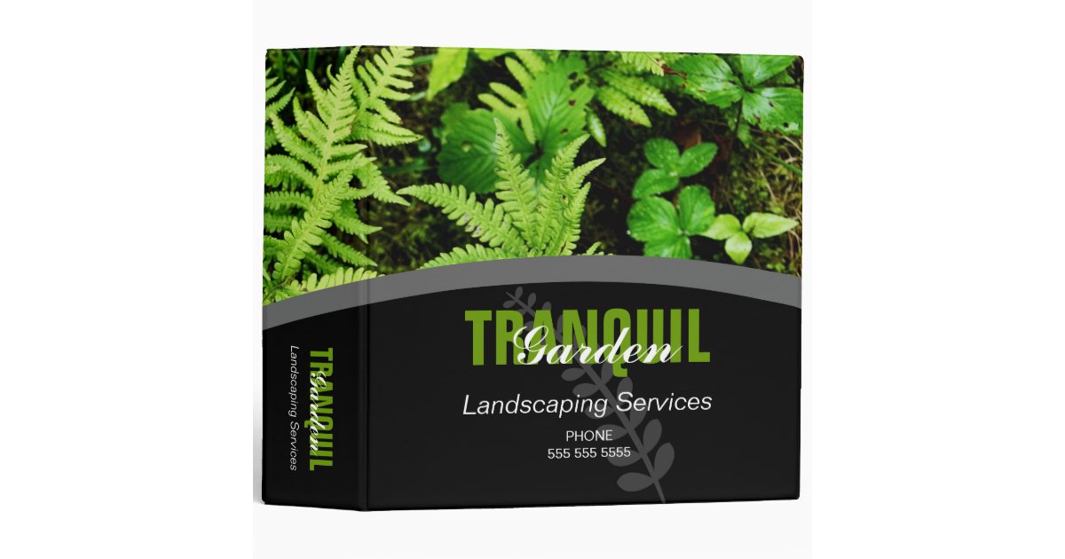 Landscaping Business 3 Ring Binder | Zazzle.com