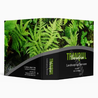 Landscaping Business 3 Ring Binder | Zazzle