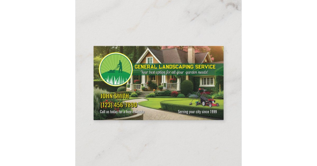 Landscaping Business Cards | Zazzle