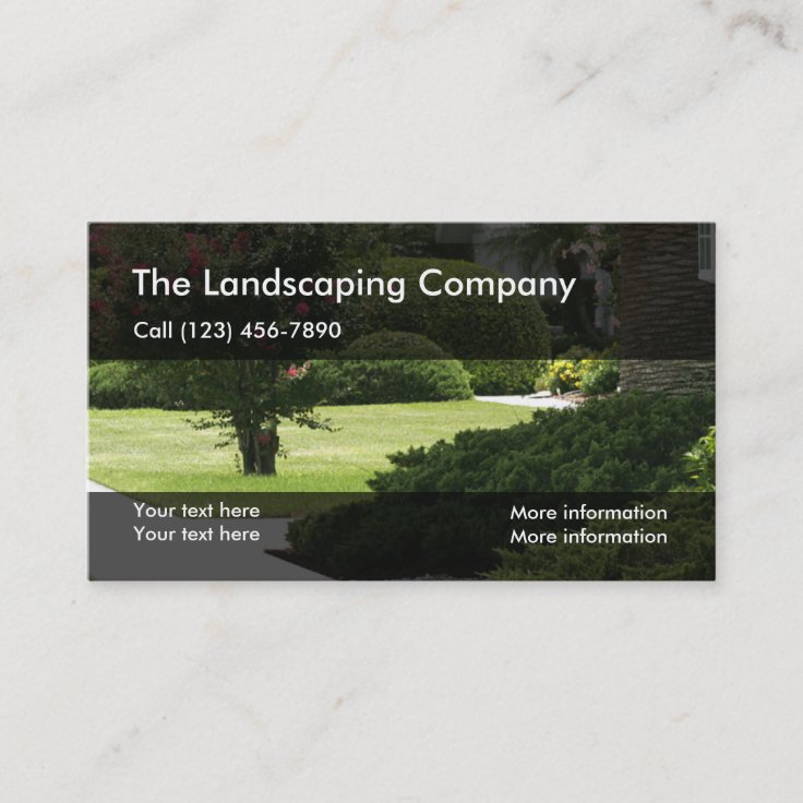 Landscaping Business Cards | Zazzle