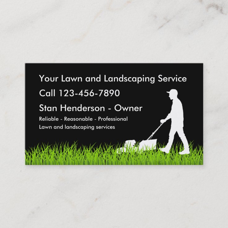 Landscaping Business Profile Cards | Zazzle