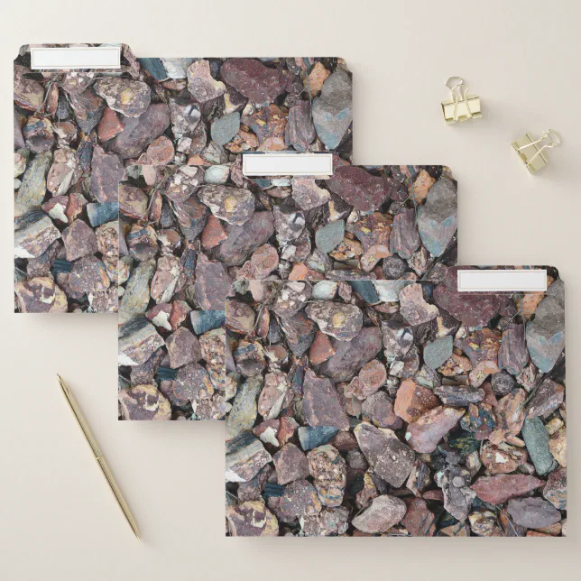 Landscaping Lava Rock Rubble and Stones File Folder | Zazzle