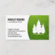 Landscaping | Lawn and Tall Trees Business Card | Zazzle
