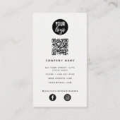 Landscaping Lawn Care QR Code Social Media Business Card | Zazzle