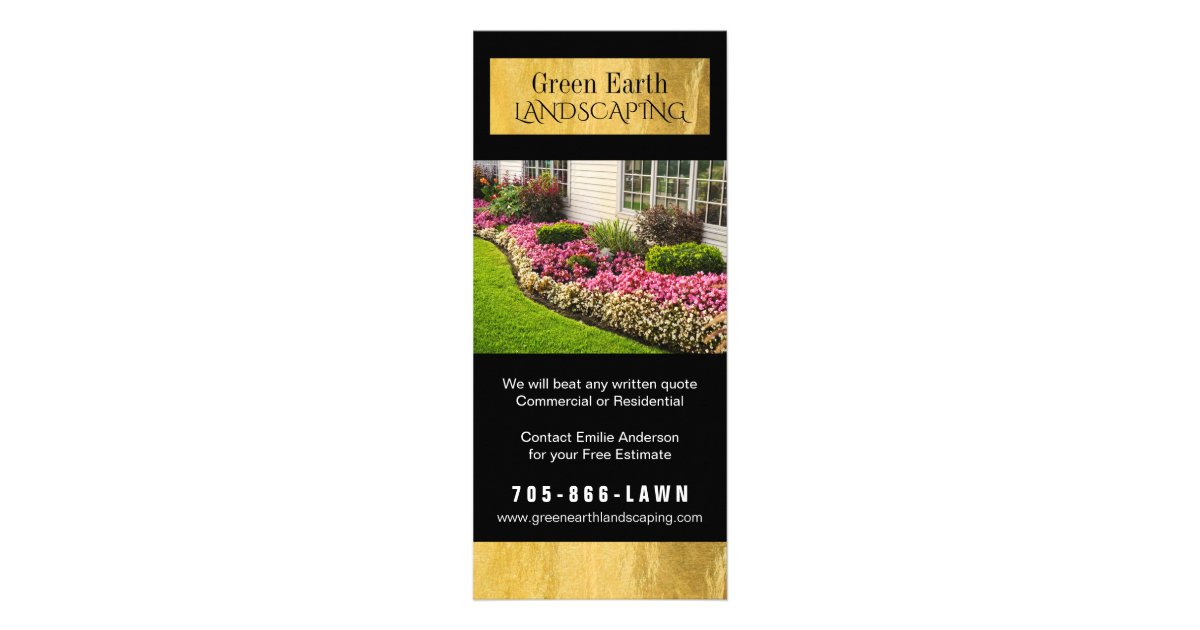 Landscaping Price List Flyer Rack Card | Zazzle