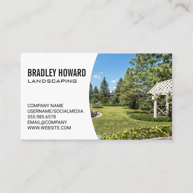 Landscaping | Residence Backyard Business Card | Zazzle