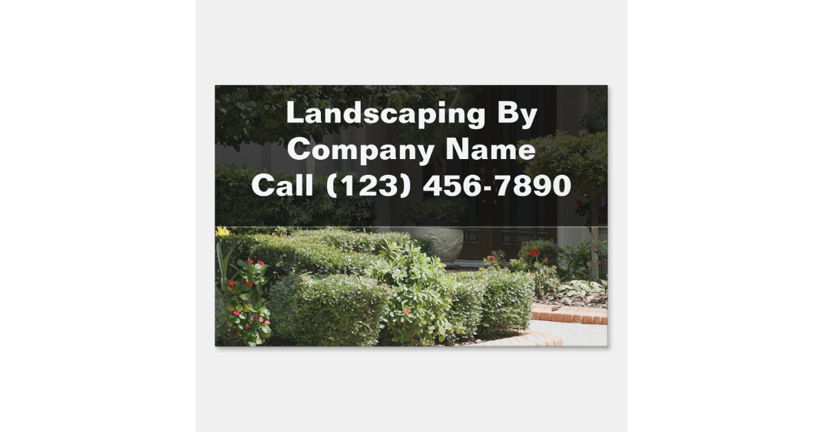 Landscaping Service Yard Signs | Zazzle.com