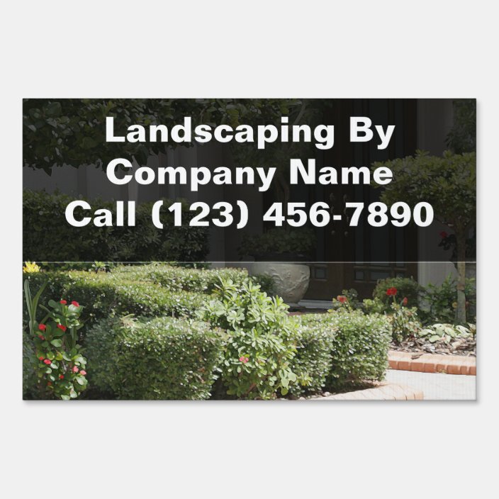 Landscaping Service Yard Signs | Zazzle.com