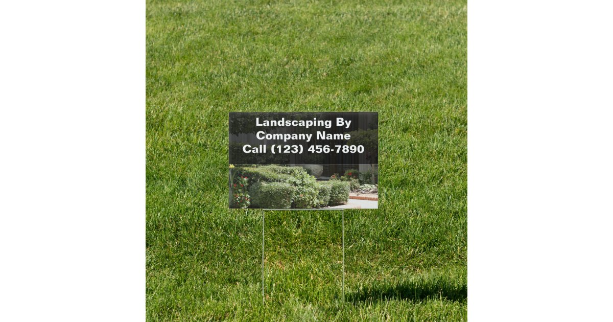 Landscaping Service Yard Signs | Zazzle