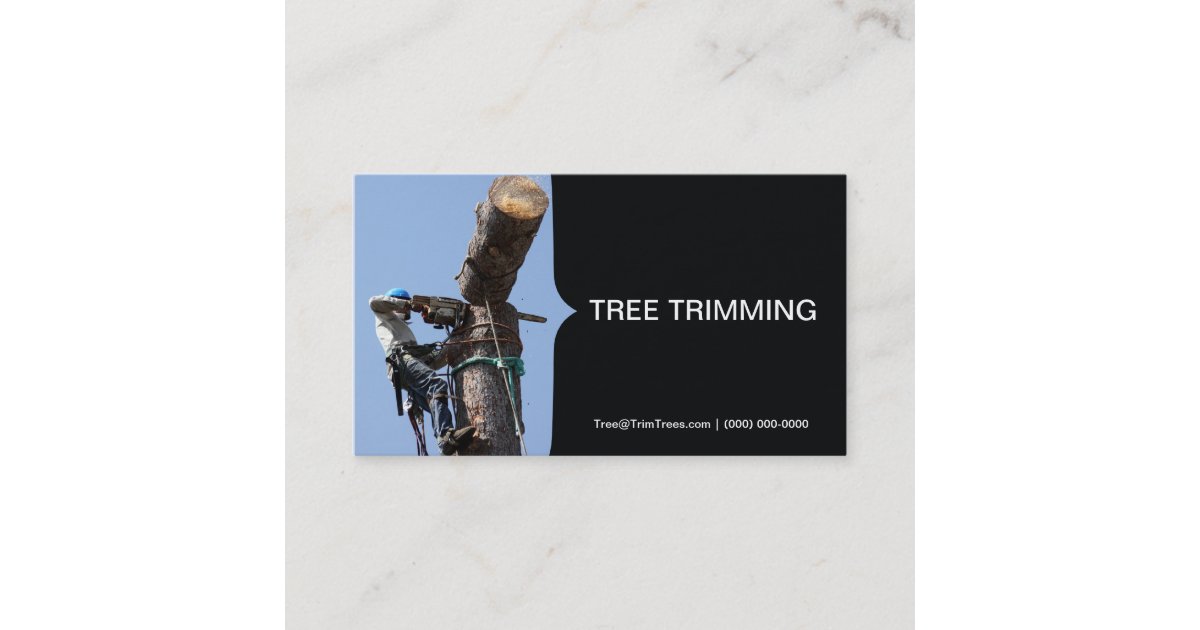 Landscaping Tree Trimming Business Card | Zazzle