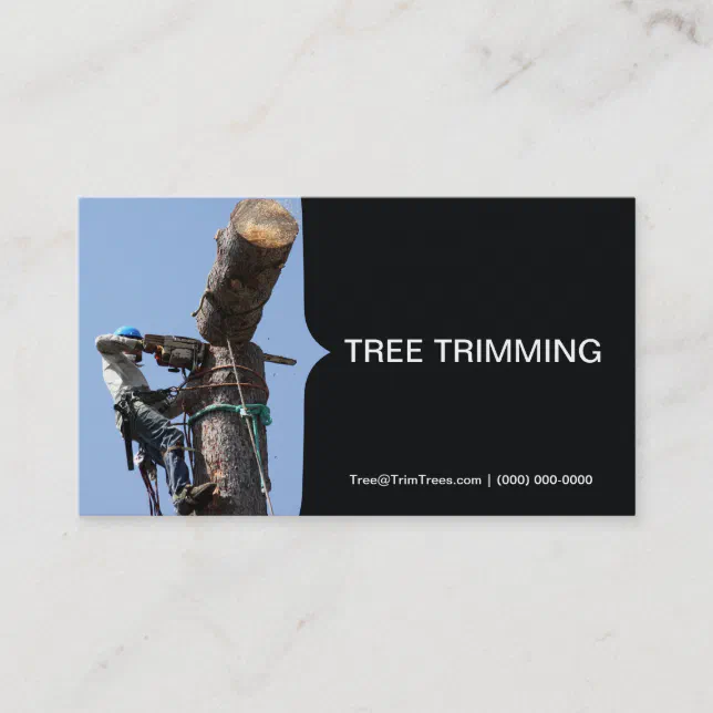 Landscaping Tree Trimming Business Card | Zazzle