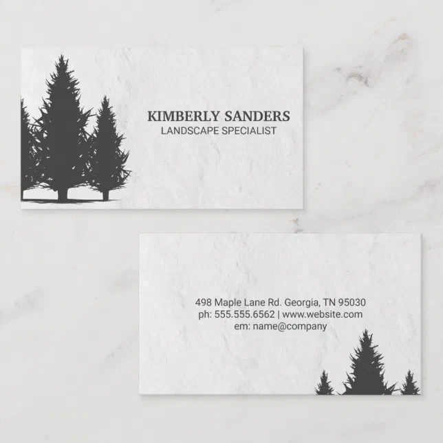 Landscaping | Trees Business Card | Zazzle