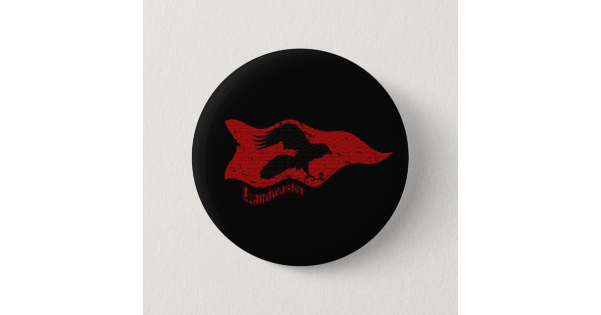 Landwaster Raven Banner Button | Zazzle