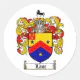 LANE FAMILY CREST - LANE COAT OF ARMS CLASSIC ROUND STICKER | Zazzle