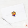 LANE FAMILY CREST - LANE COAT OF ARMS CLASSIC ROUND STICKER | Zazzle