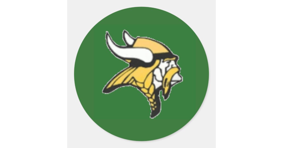 Langley High Saxon Classic Round Sticker | Zazzle