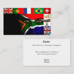 Language Business Card | Zazzle