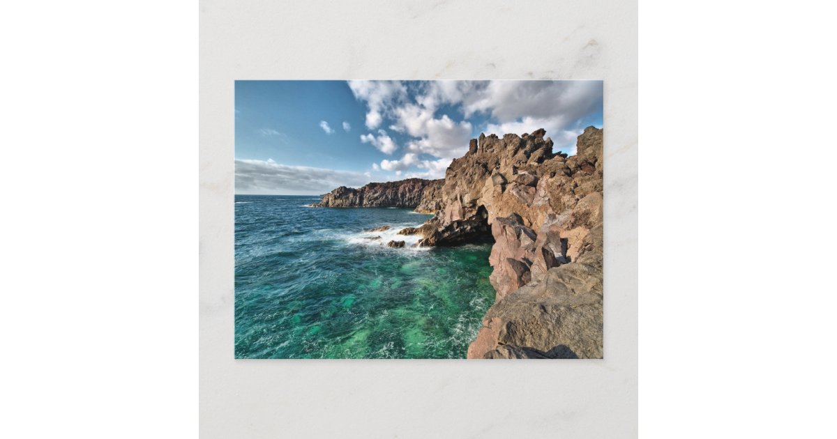 Lanzarote Coast Canary Islands Postcard | Zazzle